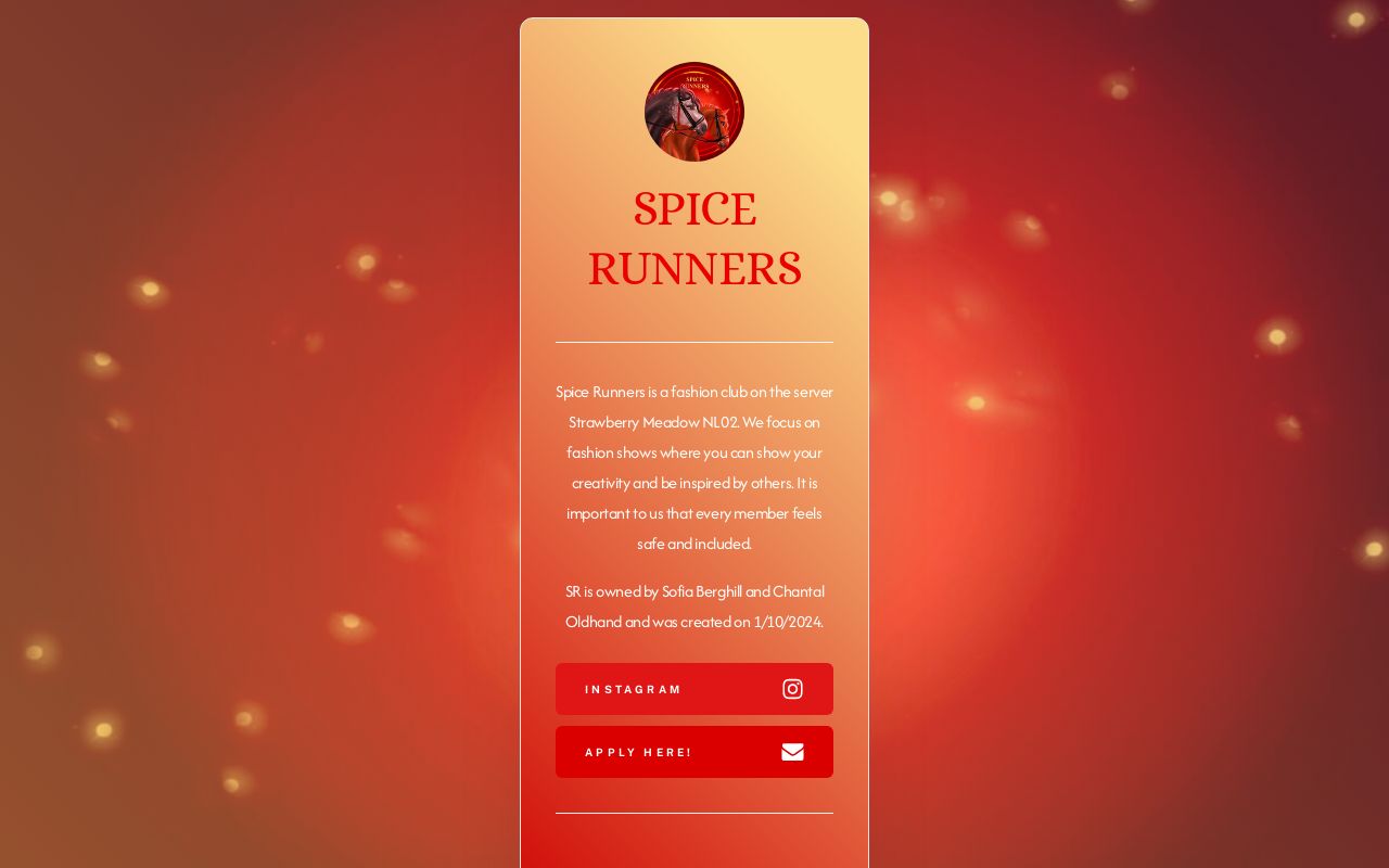 Spice Runners Information